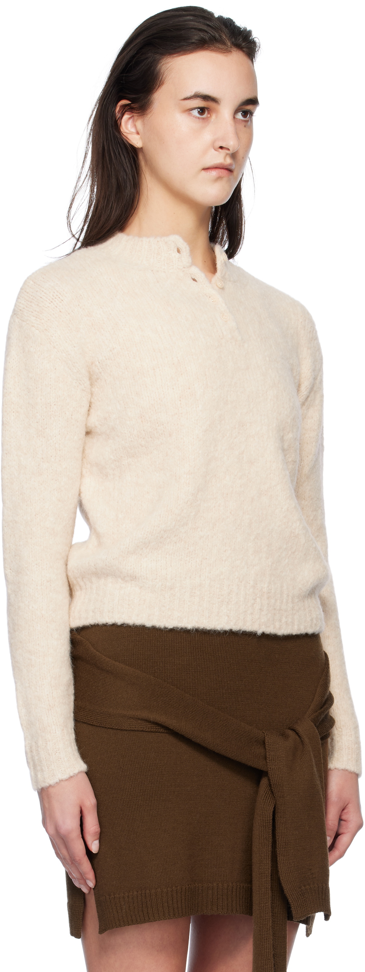Paloma Wool Off-White Crush Sweater Paloma Wool
