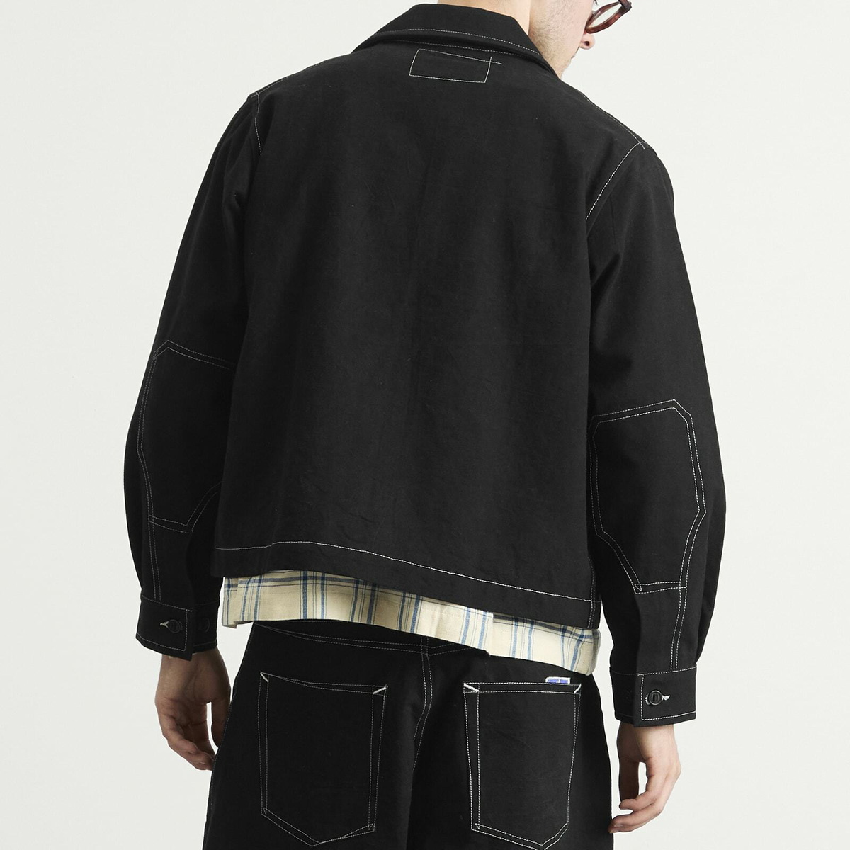 Story mfg. Men's 555 Jacket in Black Wonky Wear Story Mfg.