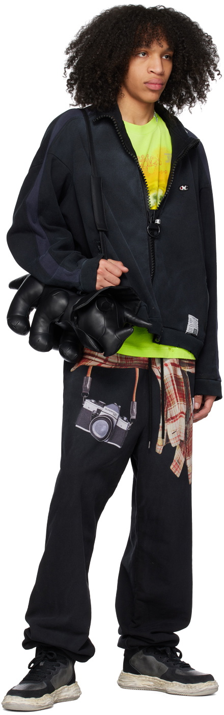 Miharayasuhiro Black Wayne Sneakers Maison MIHARA YASUHIRO