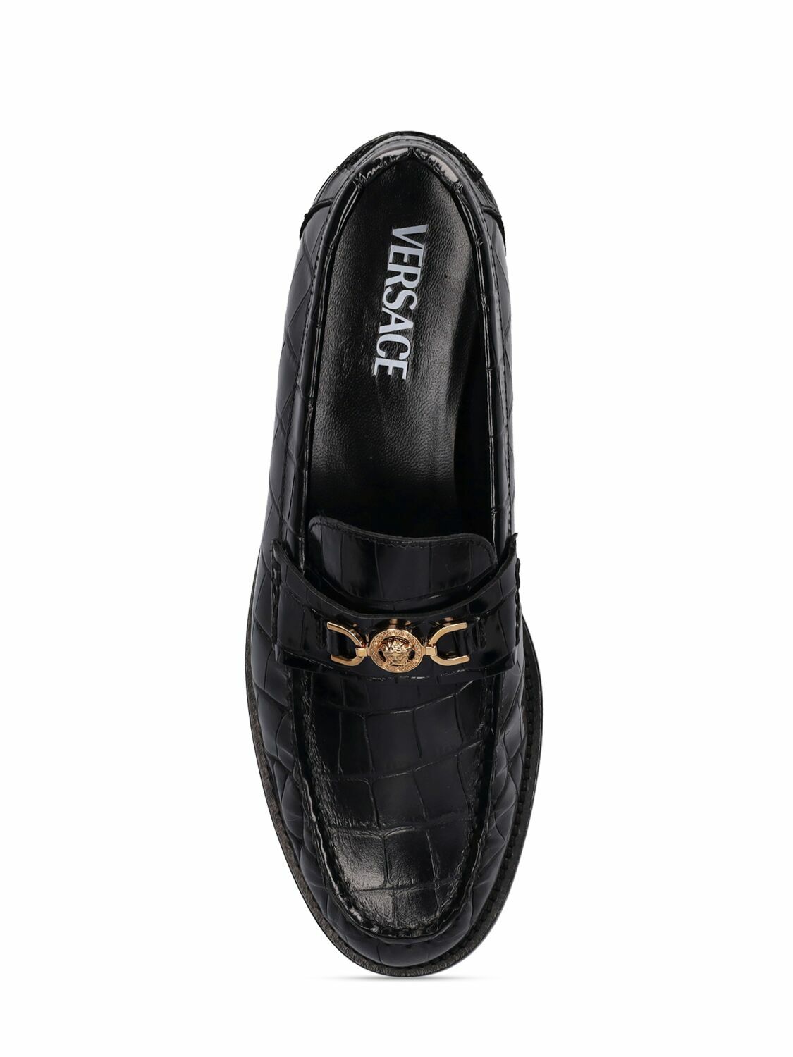 VERSACE - 25mm Leather Loafers Versace