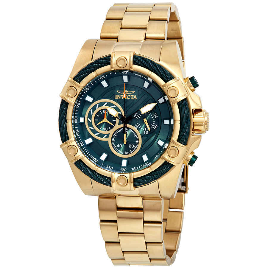 Invicta Bolt Chronograph Green Dial Mens Watch 25517 Invicta