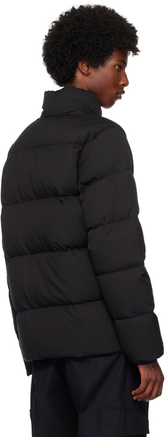 Stone Island Black Logo Patch Down Jacket Stone Island