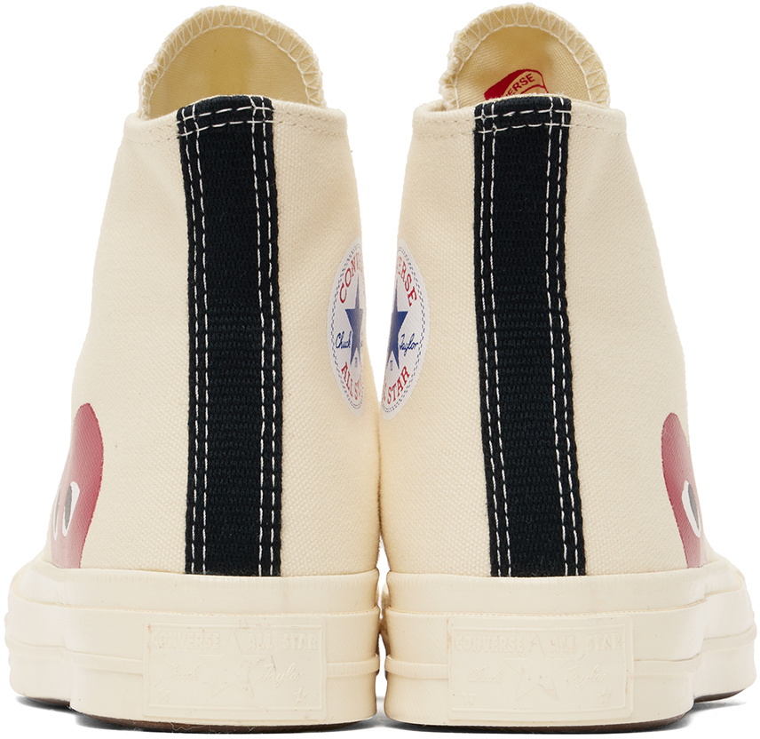 COMME des GARÇONS PLAY Off-White Converse Edition Chuck 70 Hi Sneakers ...
