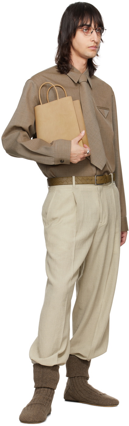 Bottega Veneta Brown Triangle Shirt Bottega Veneta