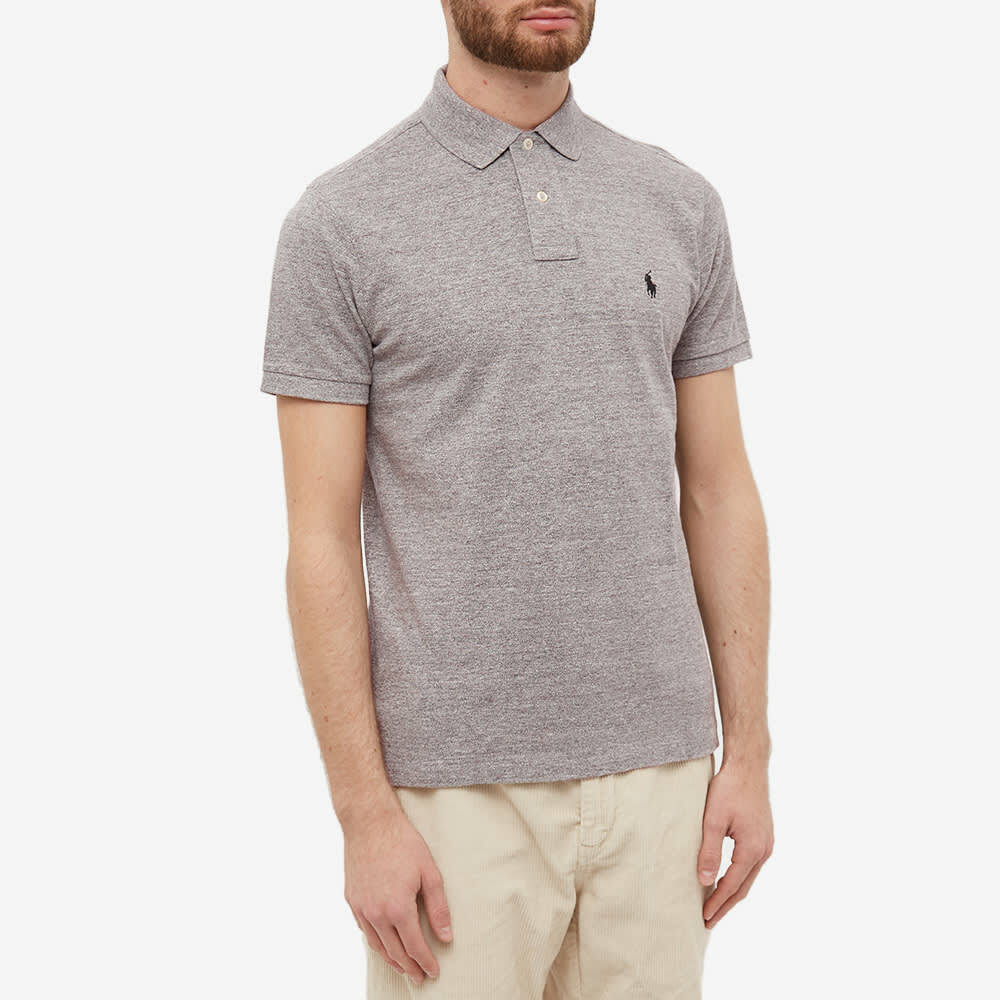Polo Ralph Lauren Men's Custom Fit Polo Shirt in Canterbury Heather Polo Ralph Lauren