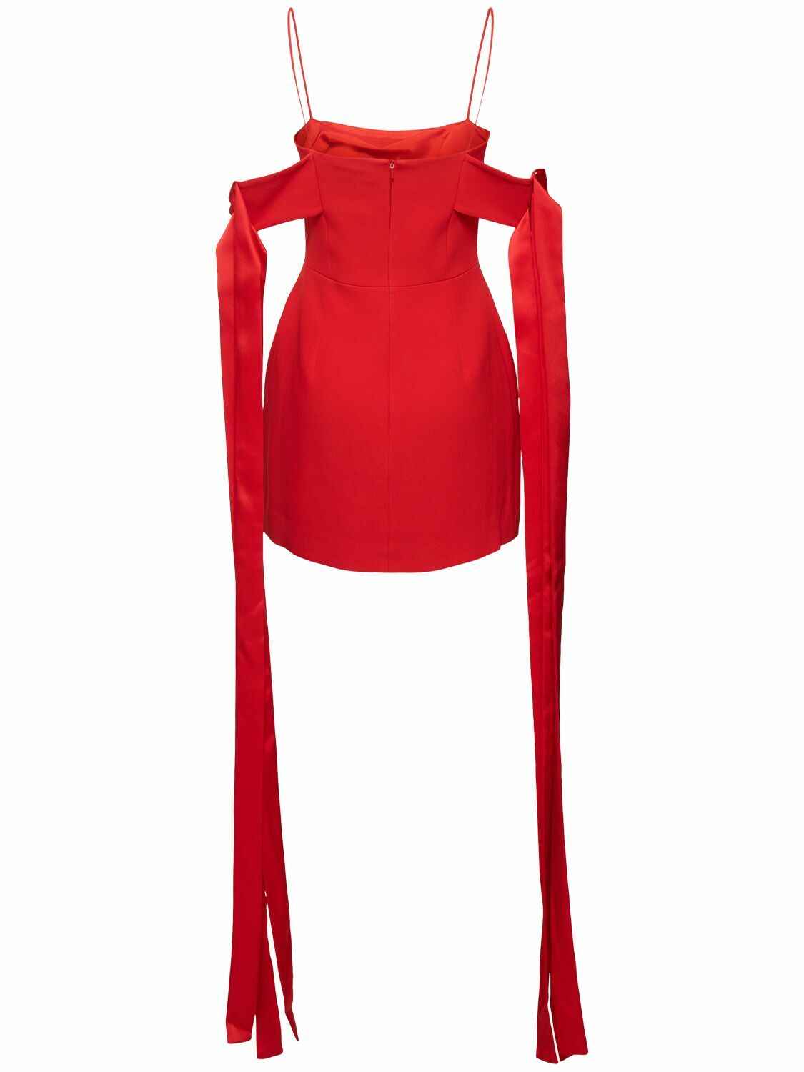 DAVID KOMA Cady & Satin Mini Dress David Koma