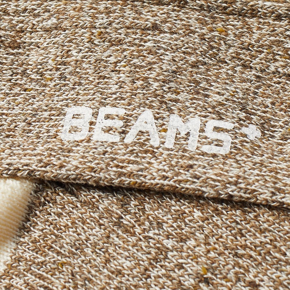 Beams Plus Men's Rag Sock in Yellow Line Beams Plus