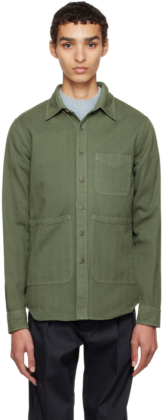 ASPESI Green Pocket Shirt Aspesi