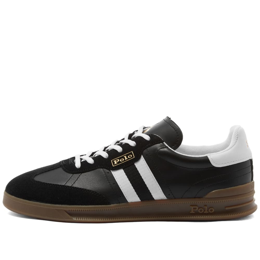 Polo Ralph Lauren Men's Heritage Aera Sneakers in Black Polo Ralph Lauren