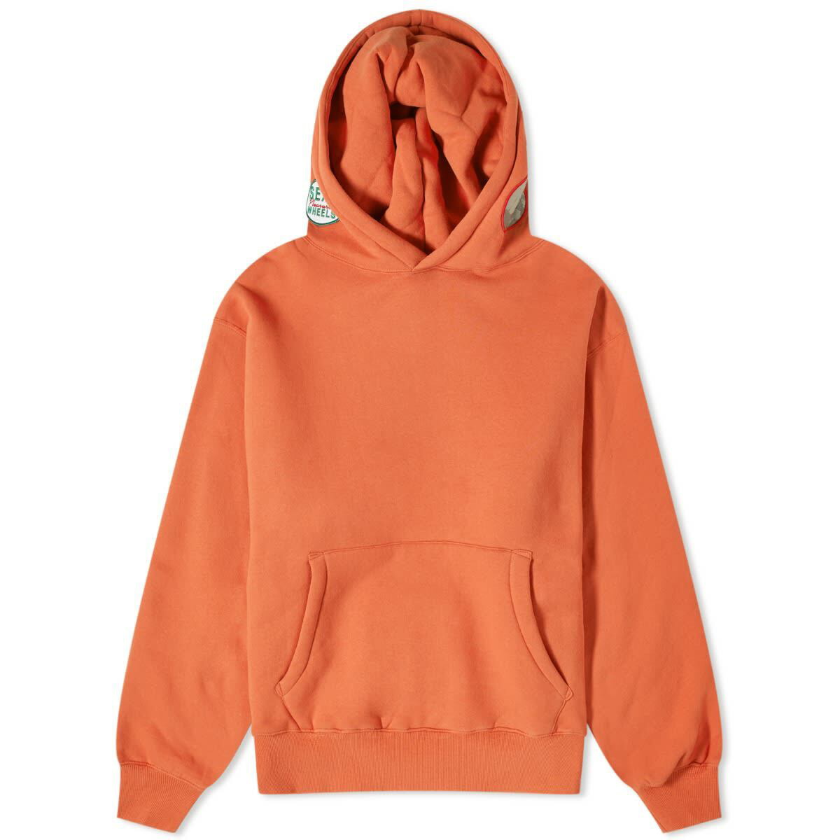 Pleasures Men's Worms Hoodie in Rust PLEASURES