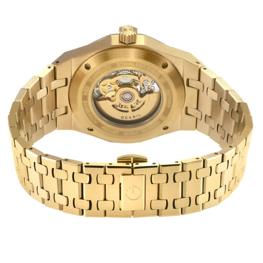 Gevril Gotham Automatic Black Dial Mens Watch 49420B Gevril