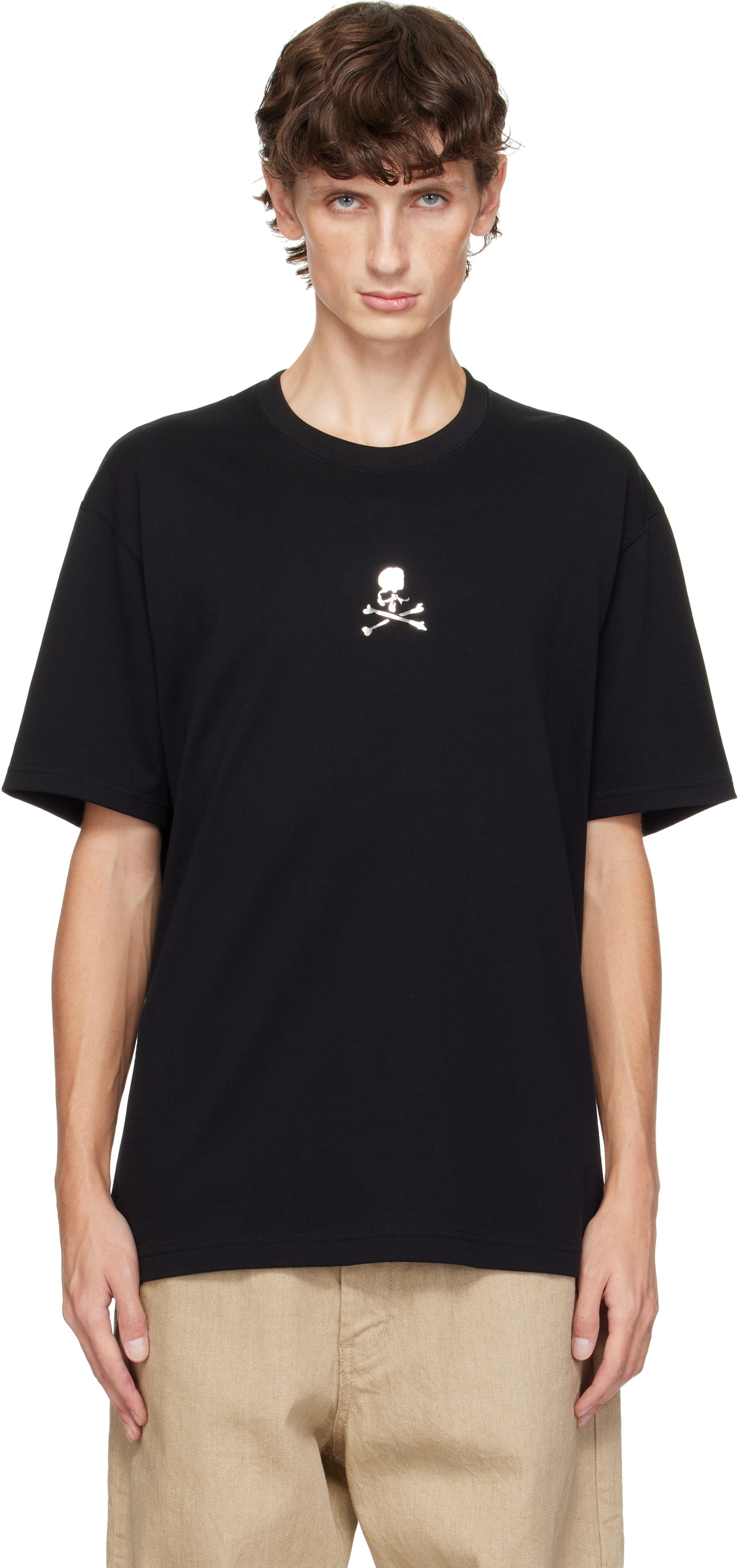MASTERMIND WORLD Black Loopwheel T-shirt MASTERMIND WORLD