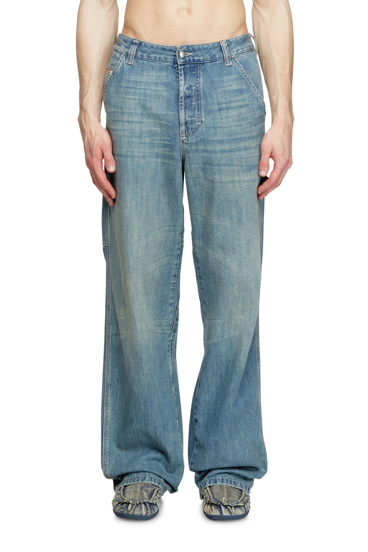 Diesel Relaxed Jeans - D-Livery - Jeans Mens in Blue Diesel