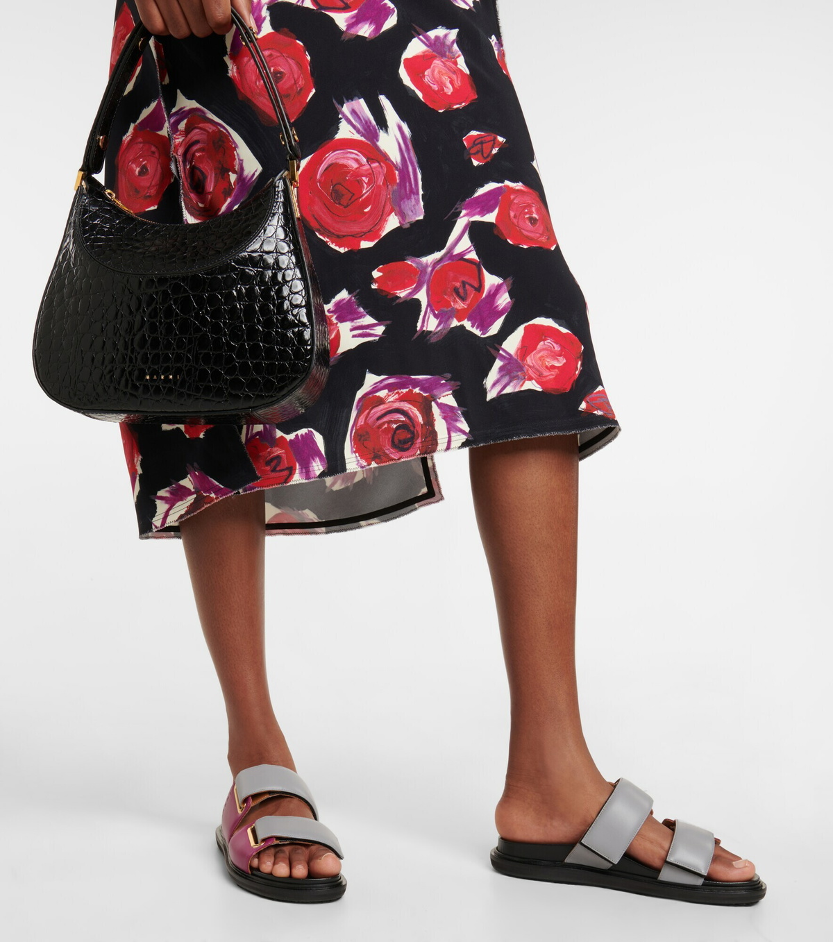 Marni - Fussbett flat leather sandals Marni