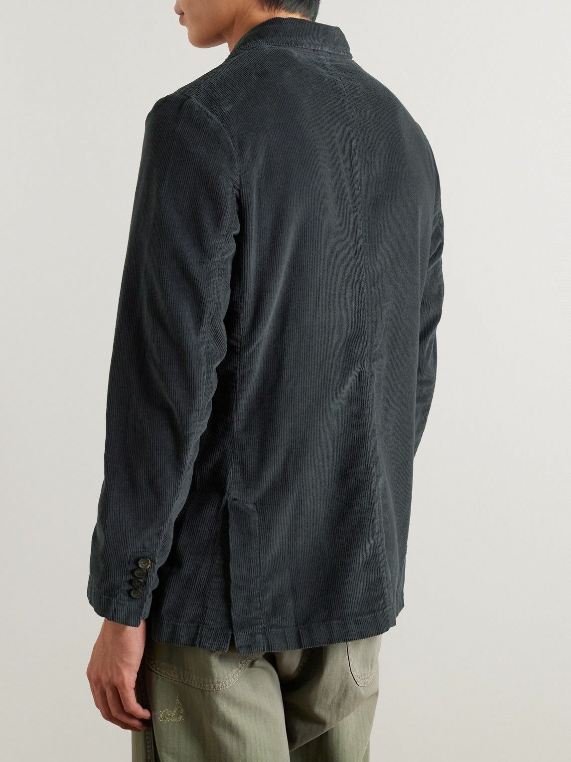 Faherty - Organic Cotton-Blend Corduroy Blazer - Blue Faherty