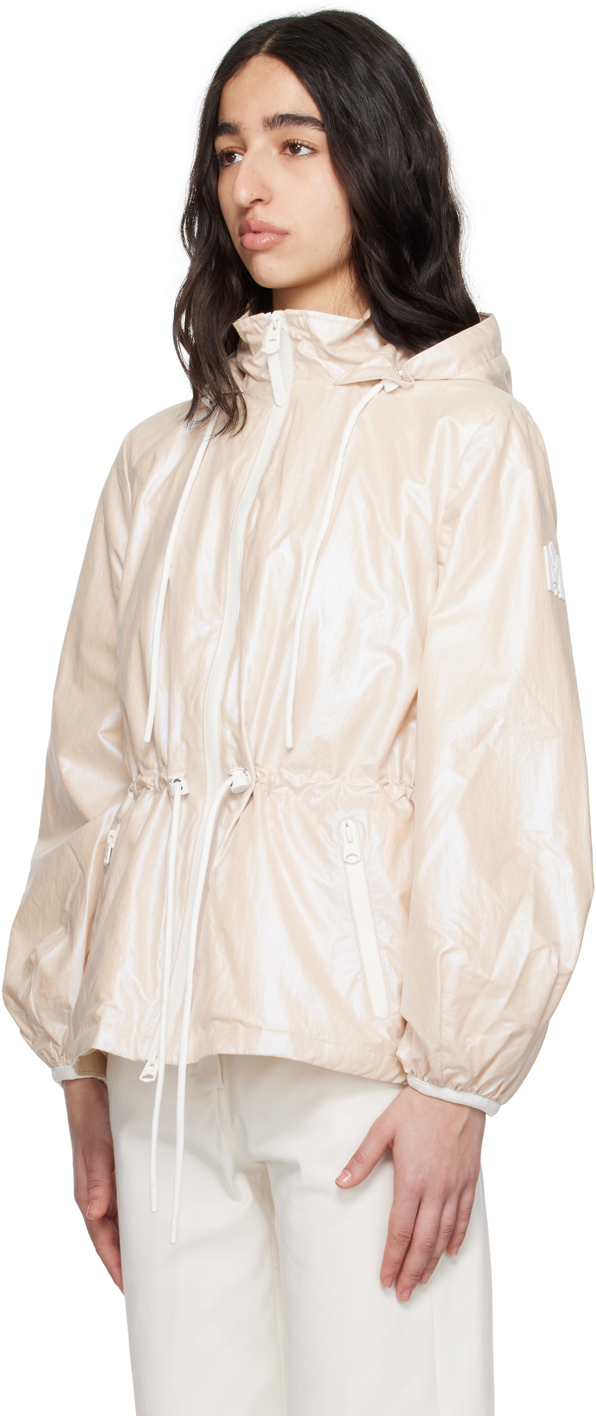 MACKAGE Off-White Isha Balloon Sleeve Rain Jacket Mackage