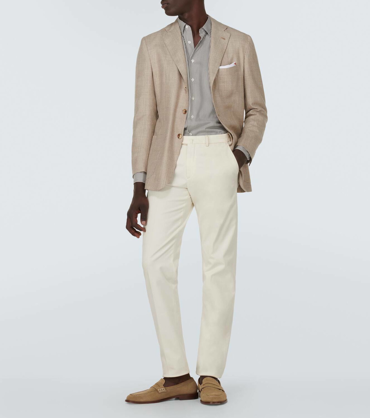 Kiton Cashmere, wool, silk and linen blazer Kiton