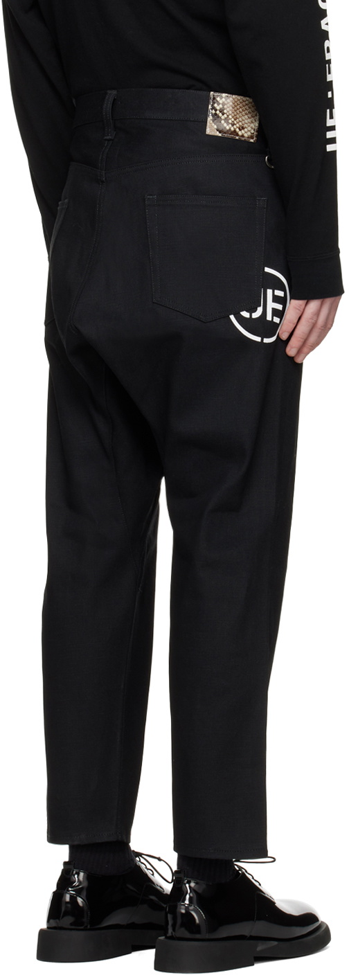 Uniform Experiment Black Snake Patch Jeans Uniform Experiment