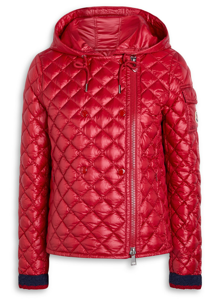 Moncler Corbelin Quilted Shell Jacket Red Moncler
