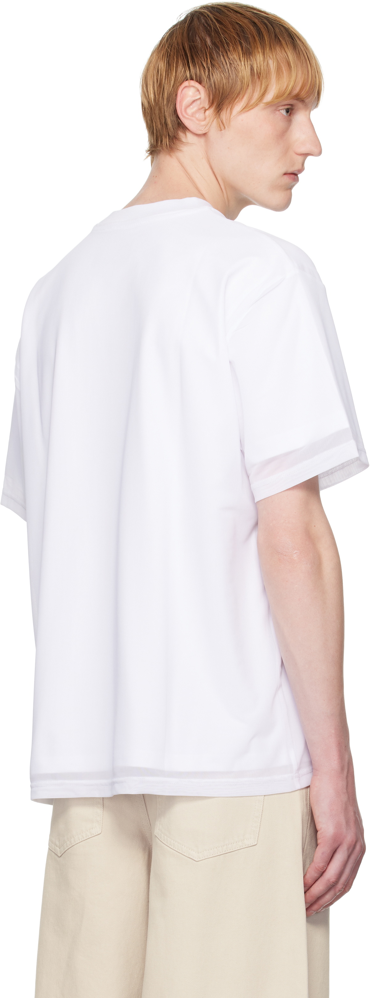 HELIOT EMIL White Pellucid T-shirt Heliot Emil