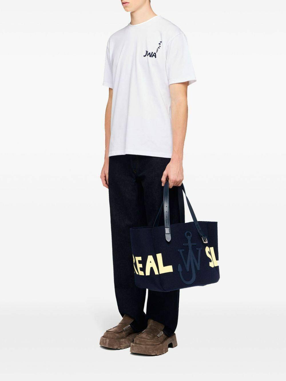 JW Anderson JWA Slogan-Print T-Shirt JW Anderson