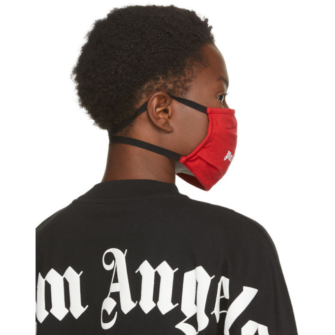 Palm Angels Red Logo Mask Palm Angels