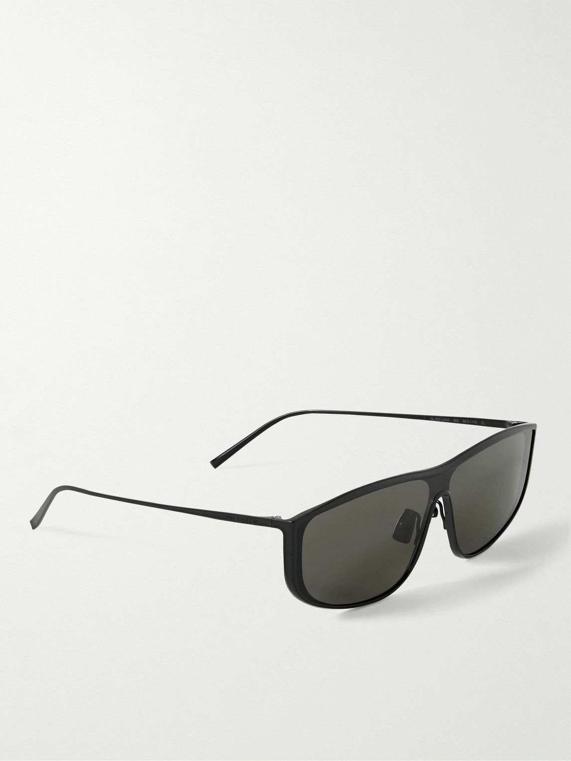 Saint Laurent Luna Rectangular Frame Metal Sunglasses Saint Laurent