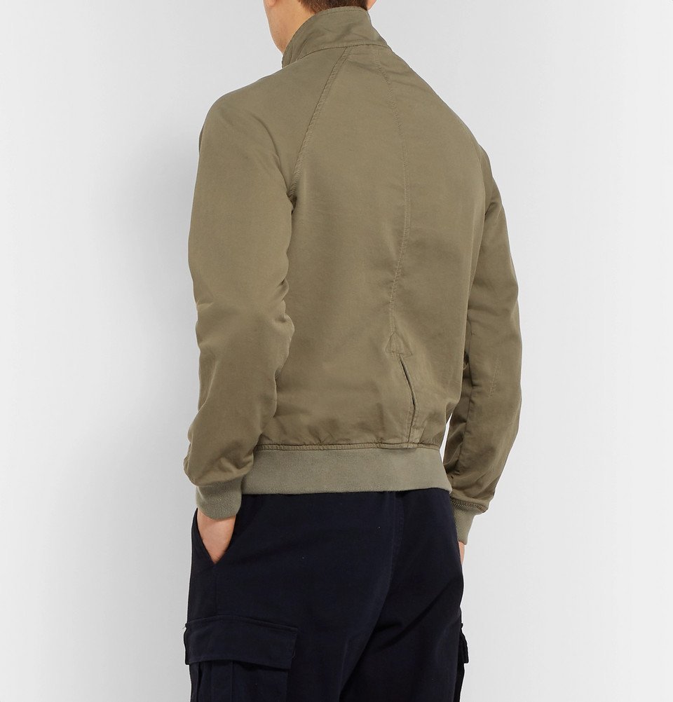 MAN 1924 - Cotton-Blend Twill Bomber Jacket - Green MAN 1924