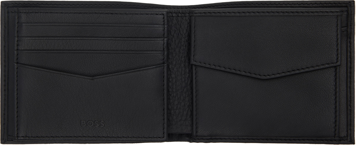 BOSS Black Folding Logo Lettering Wallet BOSS