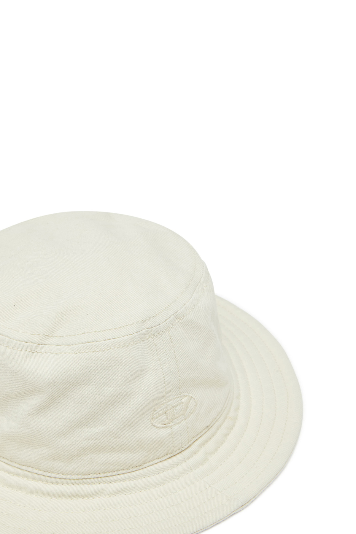 Diesel Bucket hat with tonal logo embroidery - Caps Mens in White Diesel