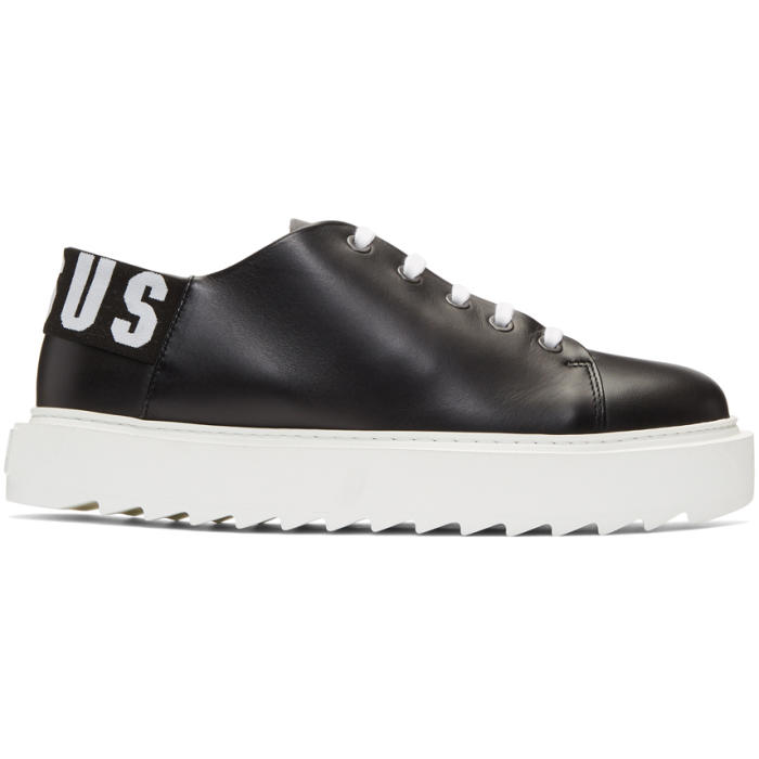 Versus Black Logo Platform Sneakers Versus