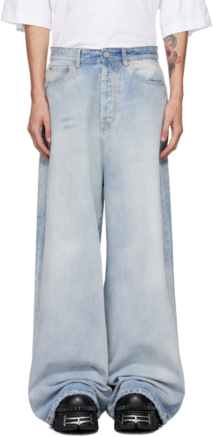 VETEMENTS Blue Big Shape Jeans Vetements