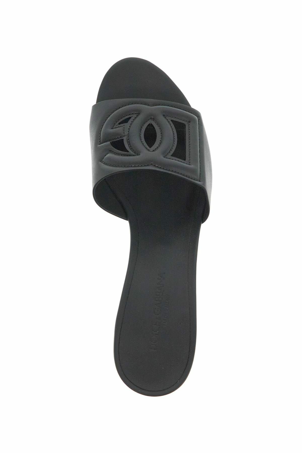 DOLCE & GABBANA 'dg logo slides for stylish Black Dolce & Gabbana