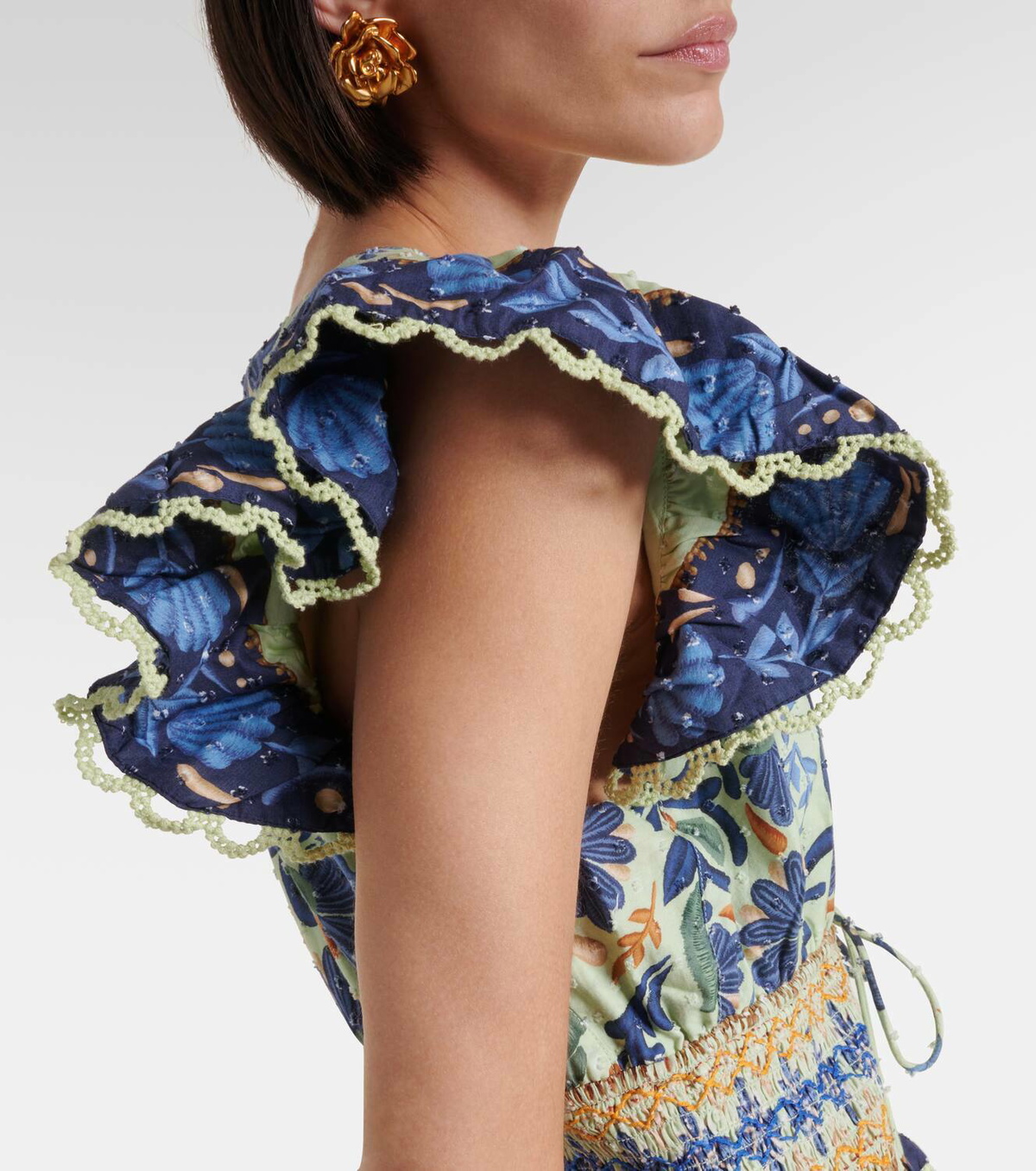 Farm Rio Ocean Tapestry cotton maxi dress Farm Rio