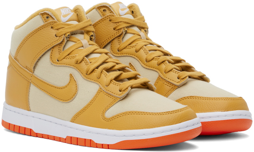 Nike Yellow Dunk Hi Retro Sneakers Nike