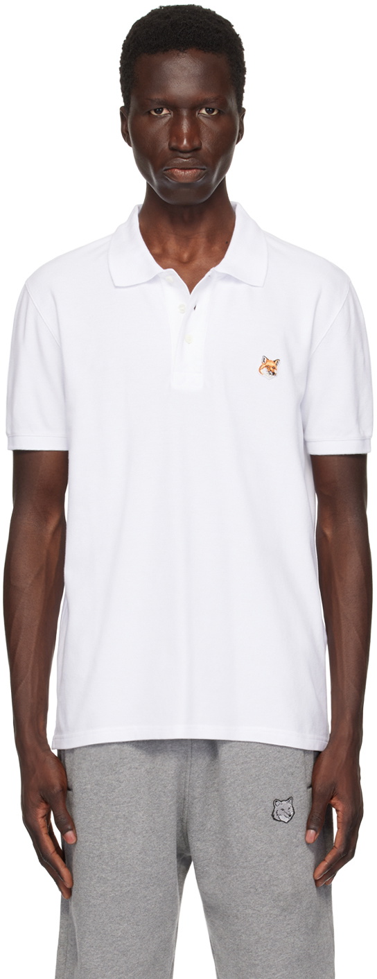 Maison Kitsuné White Fox Head Polo Maison Kitsune