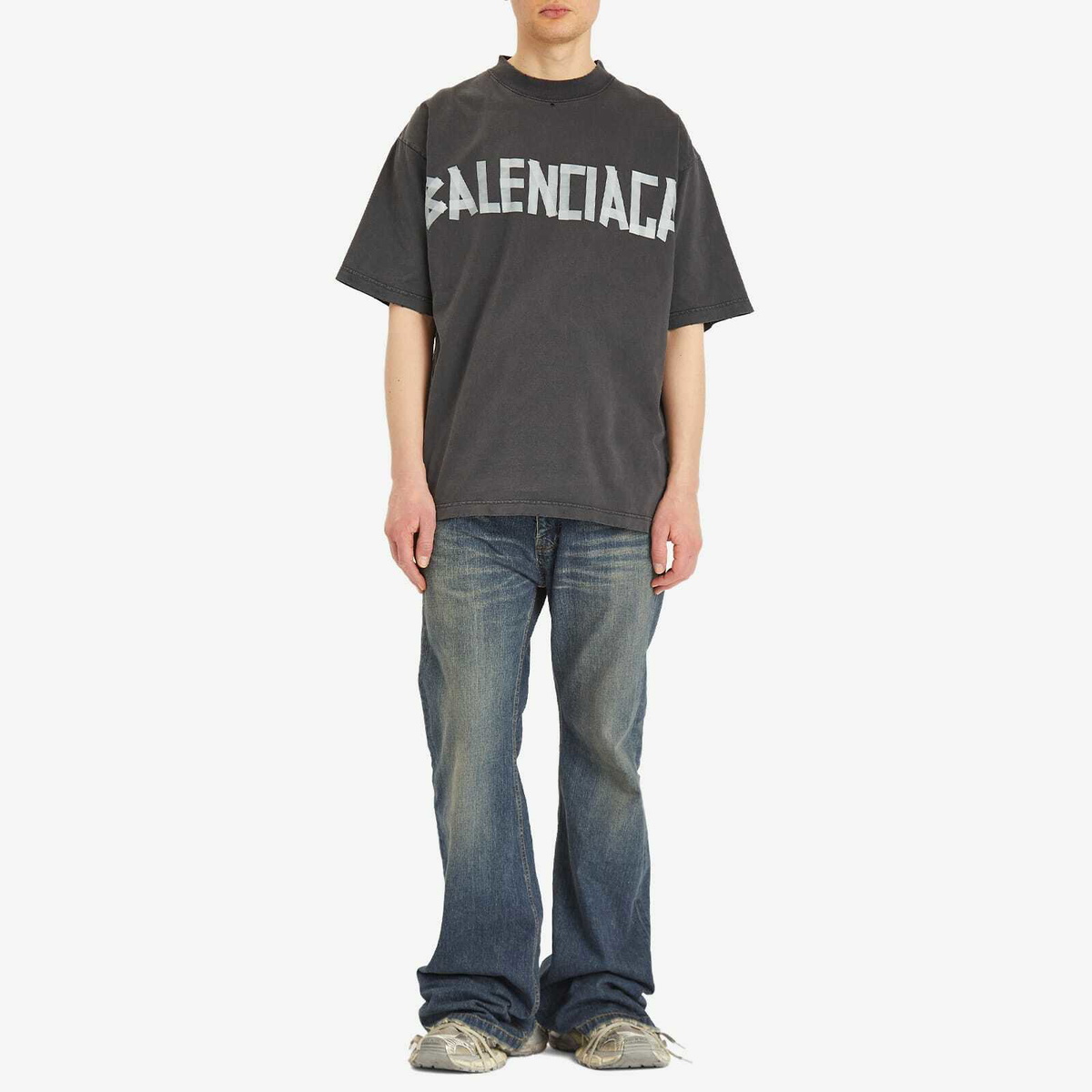 Balenciaga Men's Denim Layered Jeans in Whisker Balenciaga