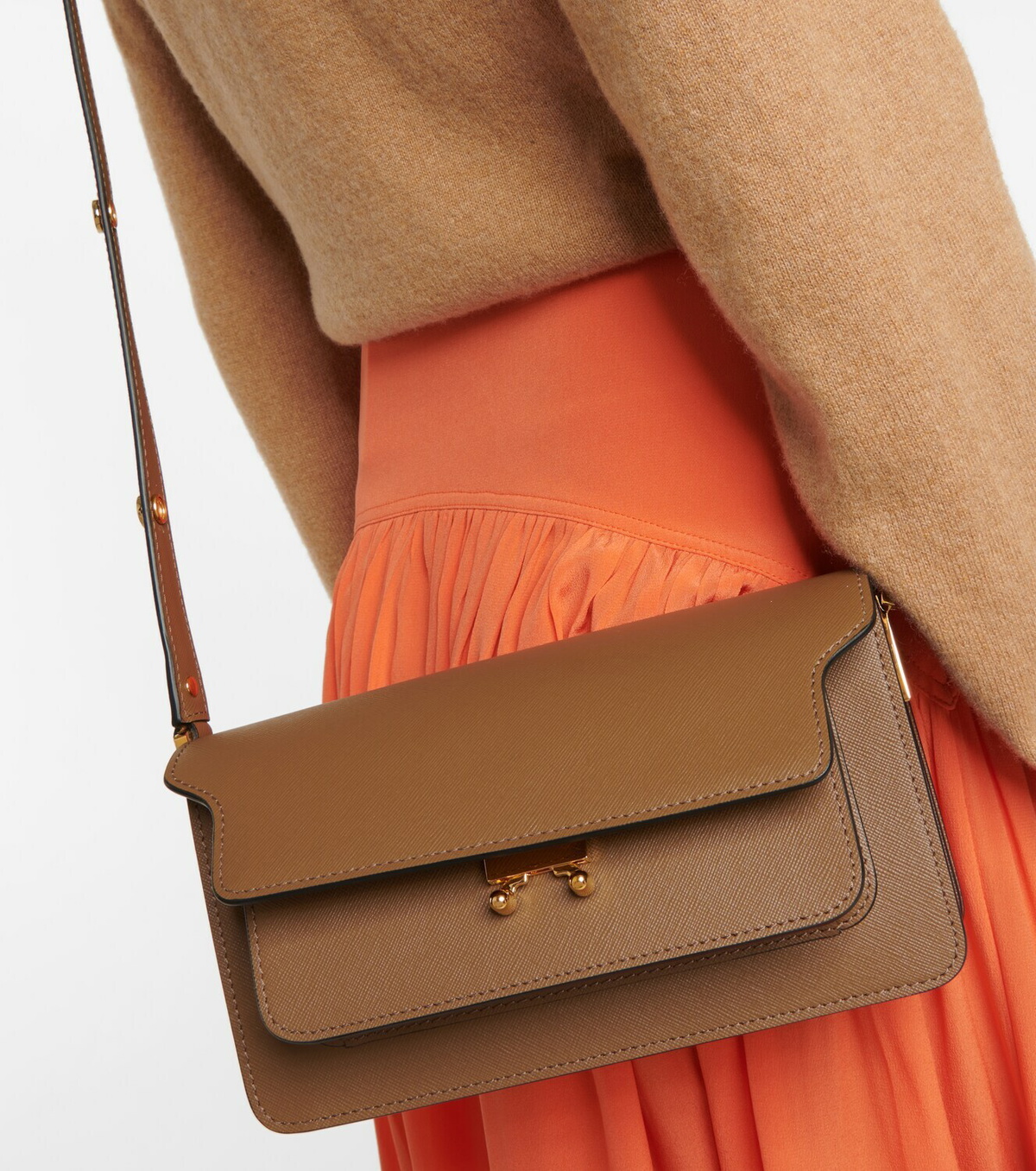 Marni - Trunk Small leather shoulder bag Marni