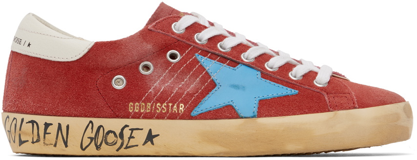 Golden Goose Red Super-Star Classic Sneakers Golden Goose Deluxe Brand