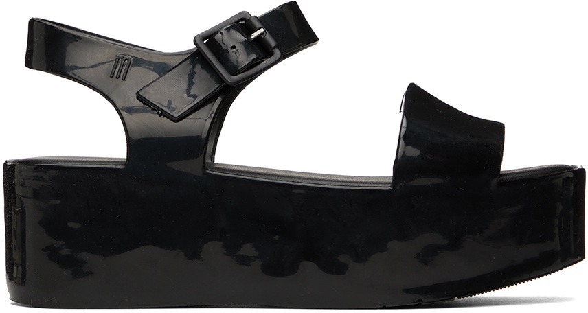 Melissa Black Mar Platform Sandals Melissa