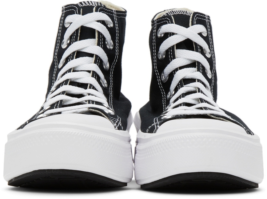 Converse Black & White Chuck Taylor All Star Move High Sneakers Converse