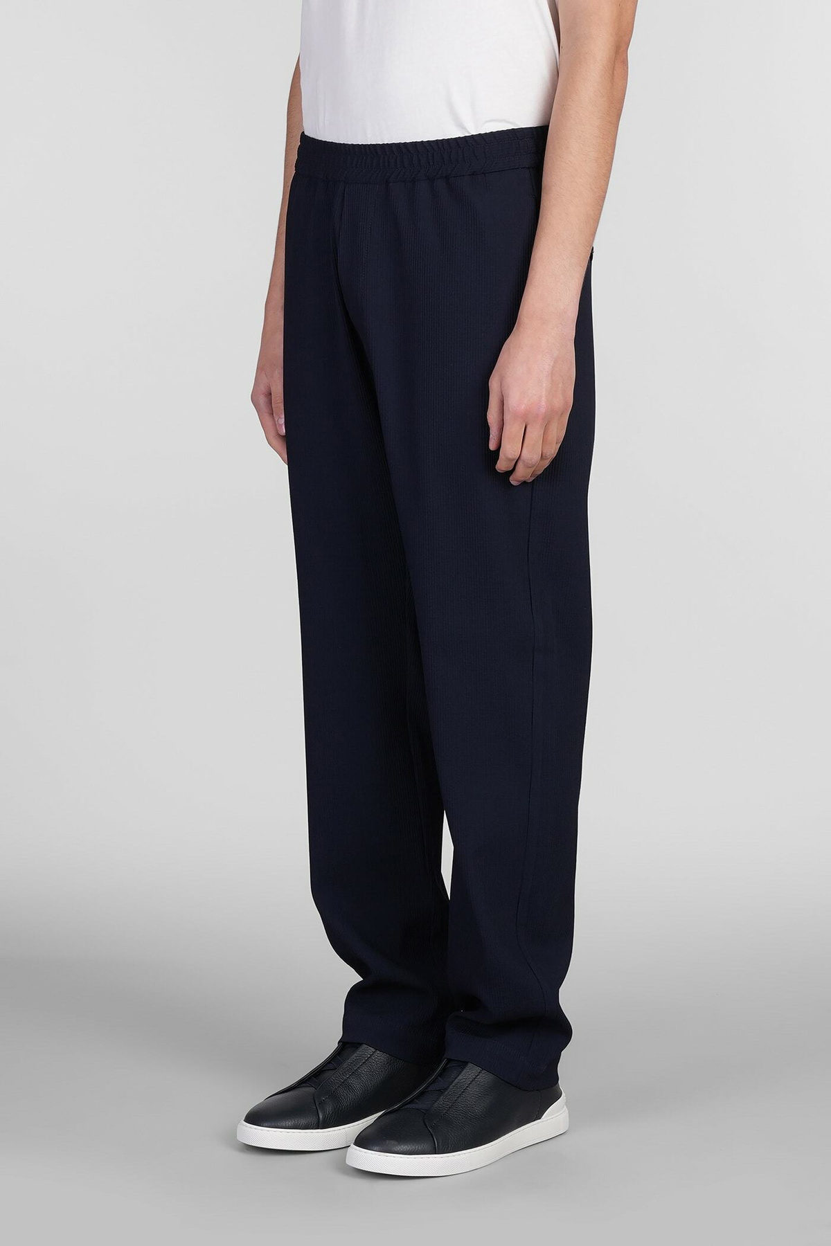 Barena Riobarbo Pants In Blue Wool Barena