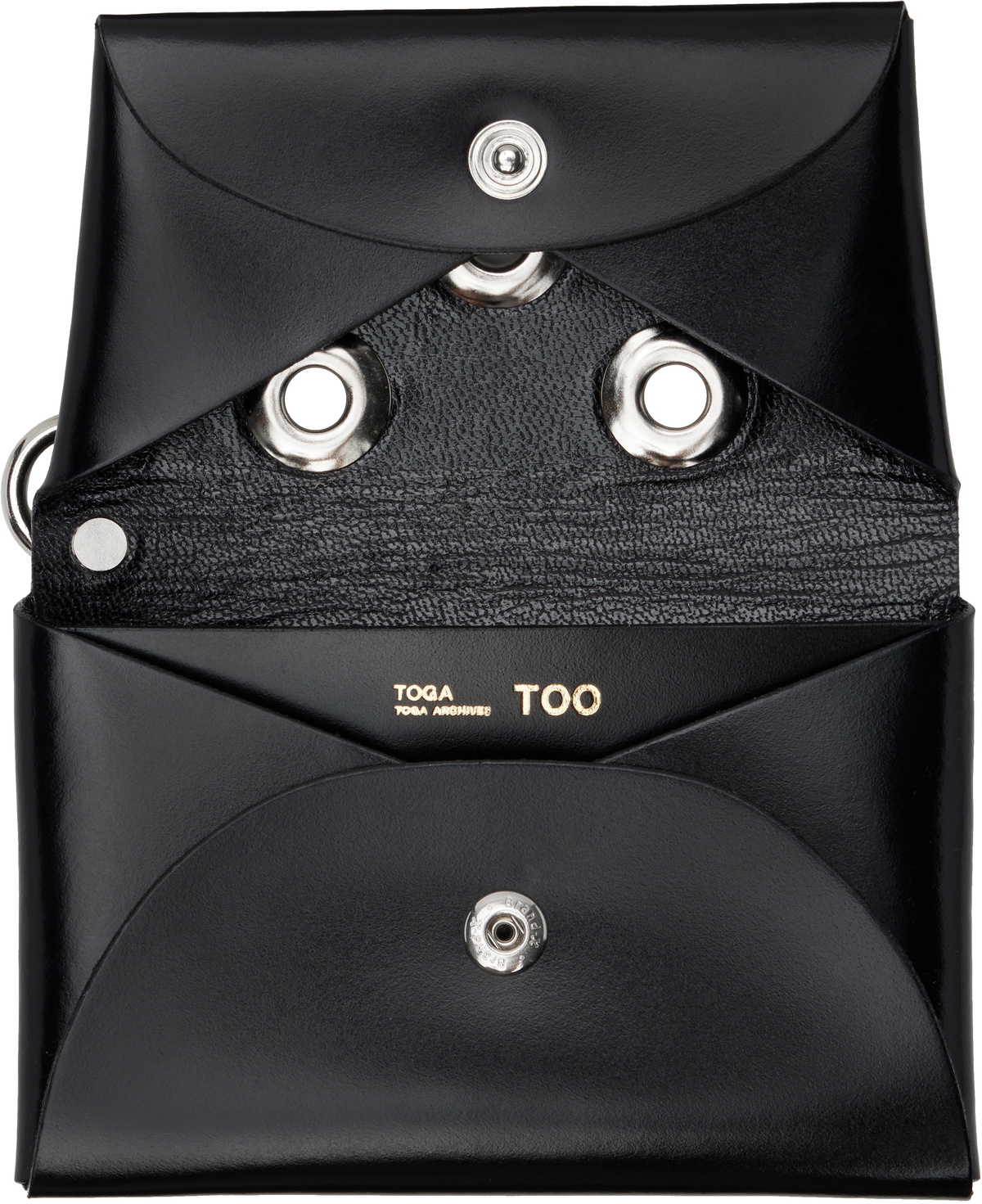 Toga Virilis Black Metal Motif Card Holder Toga Virilis