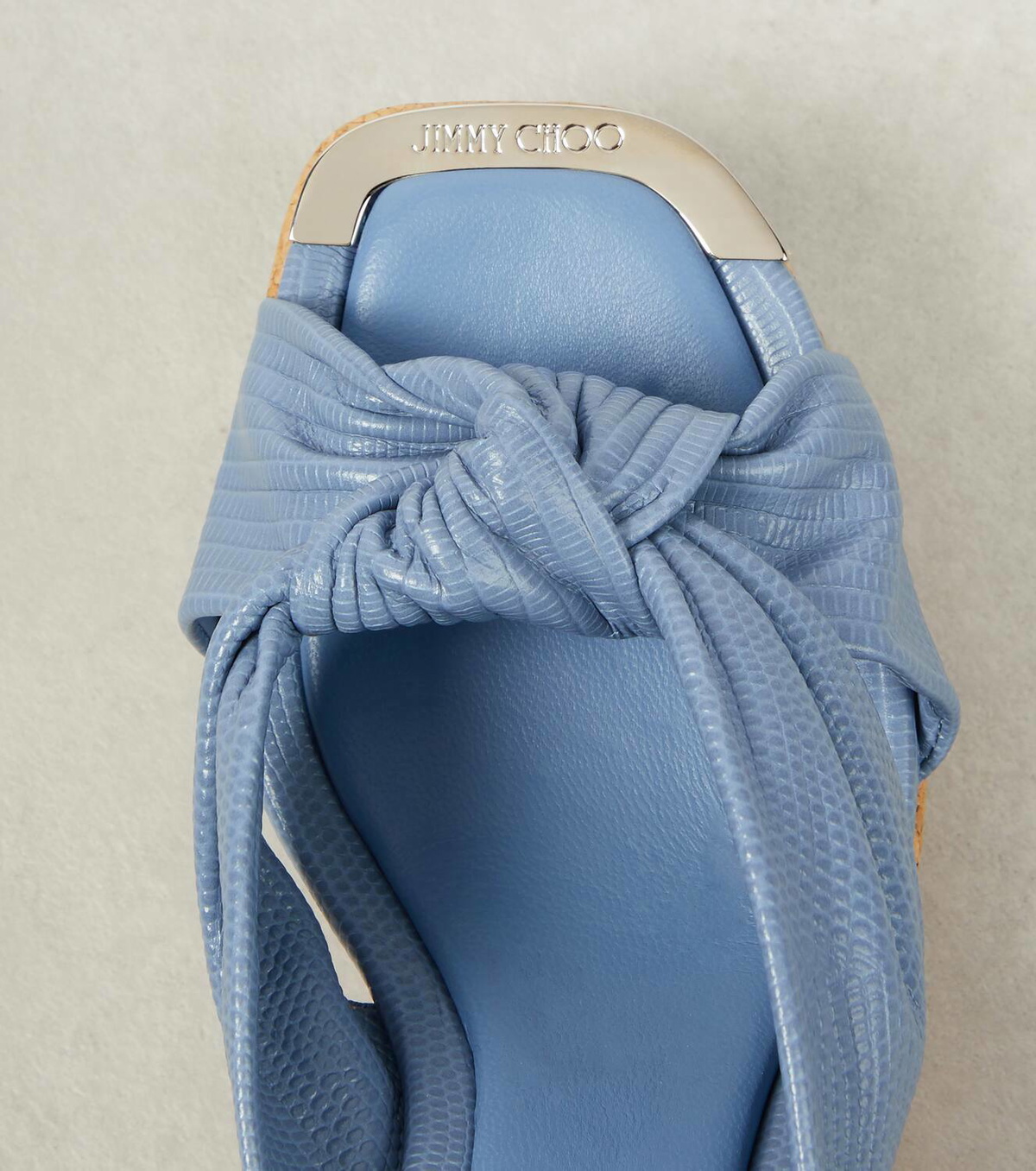 Jimmy Choo Avenue croc-effect leather wedges Jimmy Choo