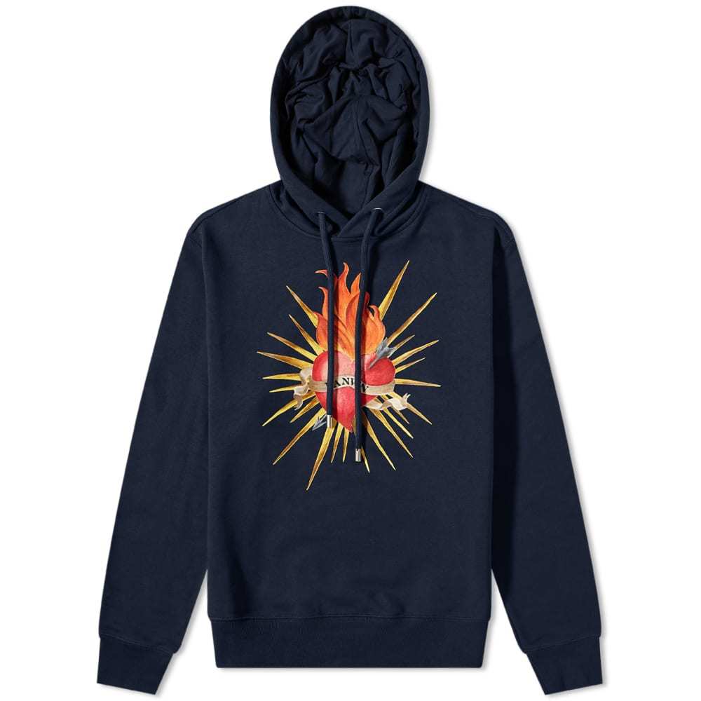 Lanvin Heart Print Popver Hoody Lanvin