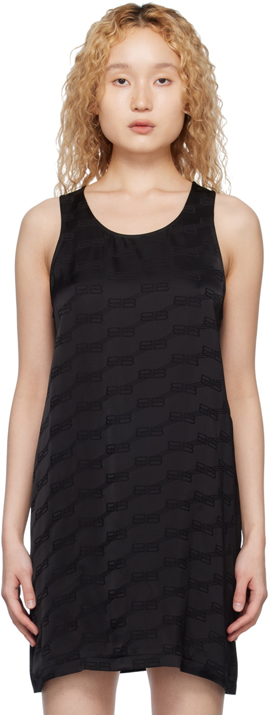 Balenciaga Black BB Monogram Fluid Tank Top Balenciaga