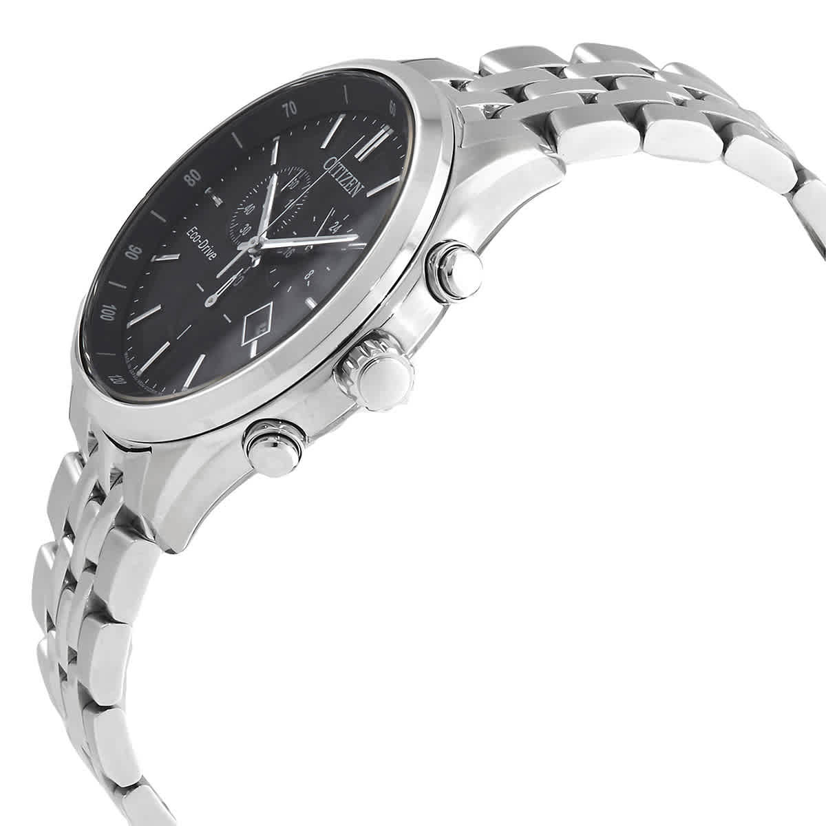 Citizen Eco-Drive Chronograph Black Dial Mens Watch AT2140-55E Citizen