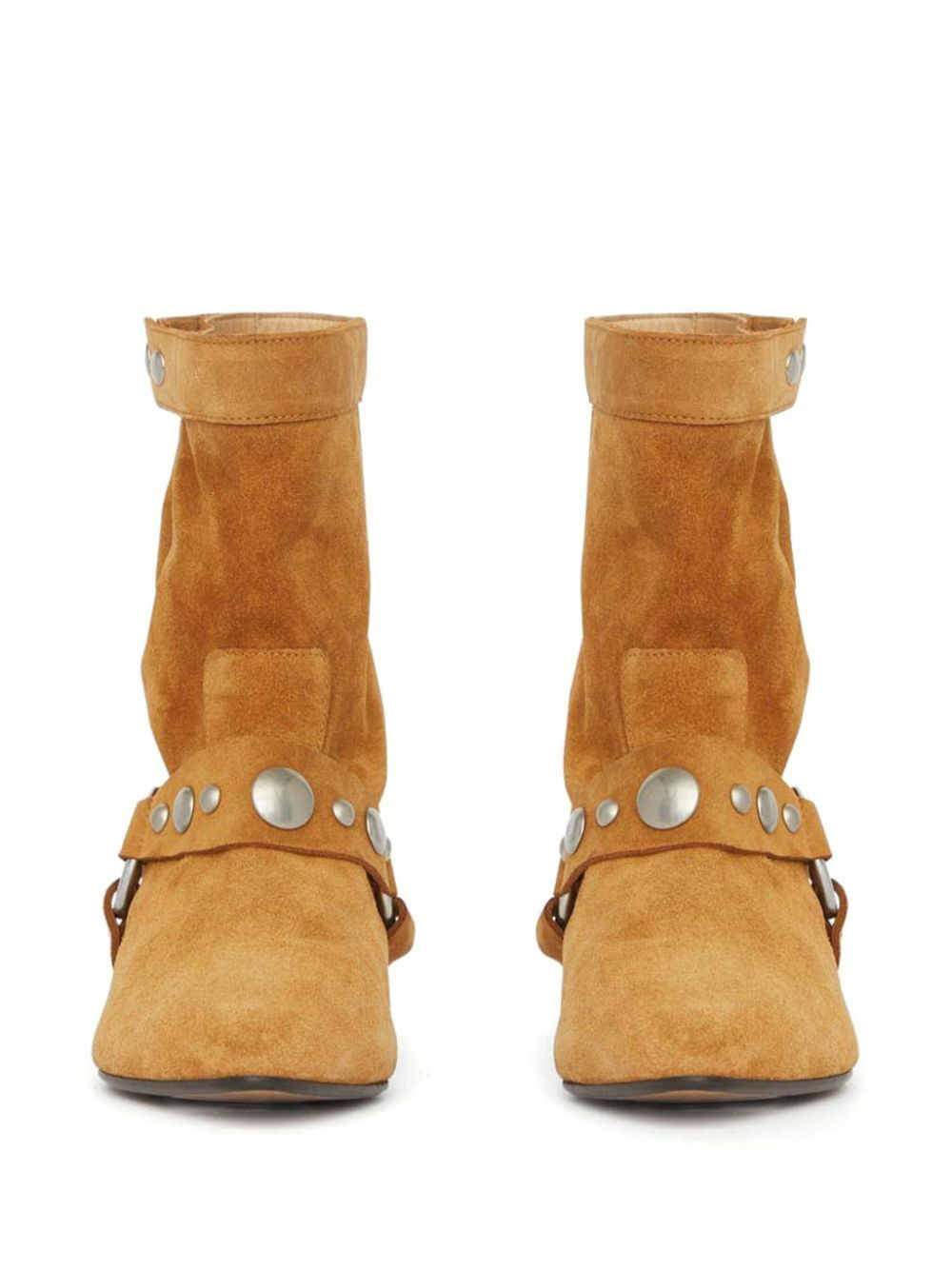 ISABEL MARANT Brown Stania Studded Suede Boots Isabel Marant