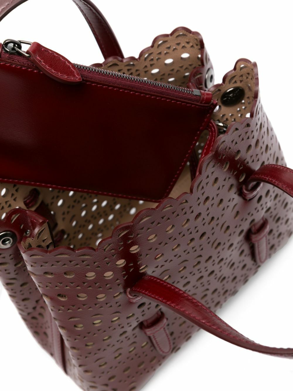 ALAÏA - Mina 20 Small Leather Handbag ALAÏA