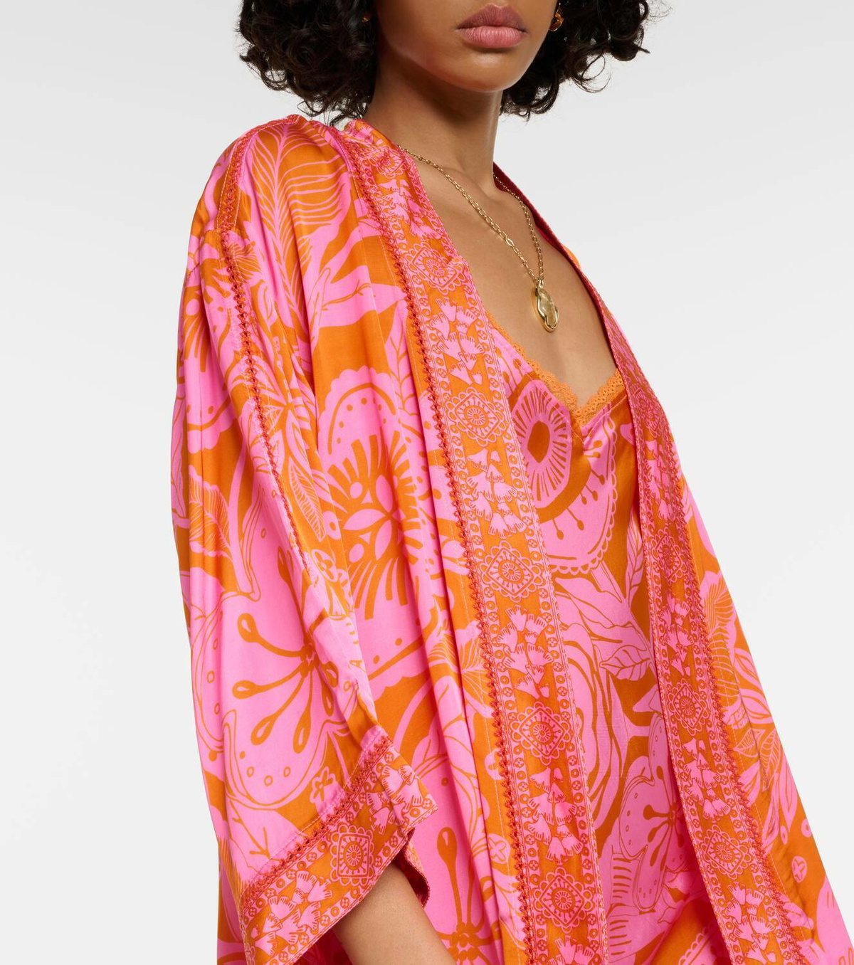 Poupette St Barth Erica floral kaftan Poupette St Barth